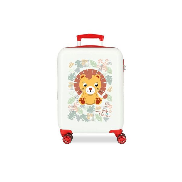 ROLL ROAD HAPPY PETS dečiji kofer 50 cm - bela/crvena