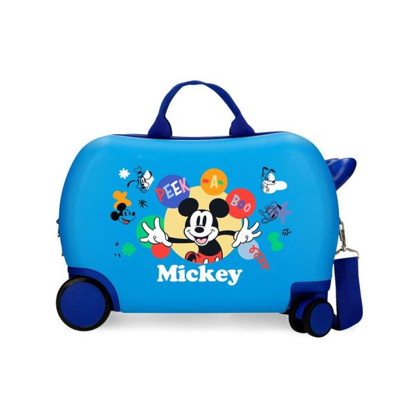 MICKEY PEEK A BOO dečiji kofer na točkićima - plava