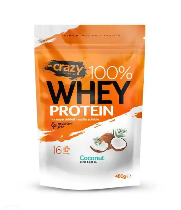 WHEY PROTEIN COCONUT 480GR-CRAZY NUTRITION
