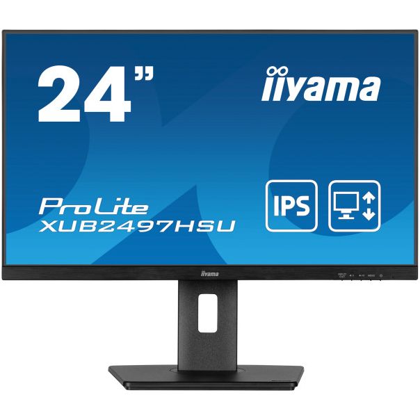 Monitor 23.8" Iiyama XUB2497HSU-B2 IPS 1920x1080/100Hz/1ms/HDMI/DP/USB/zvučnici