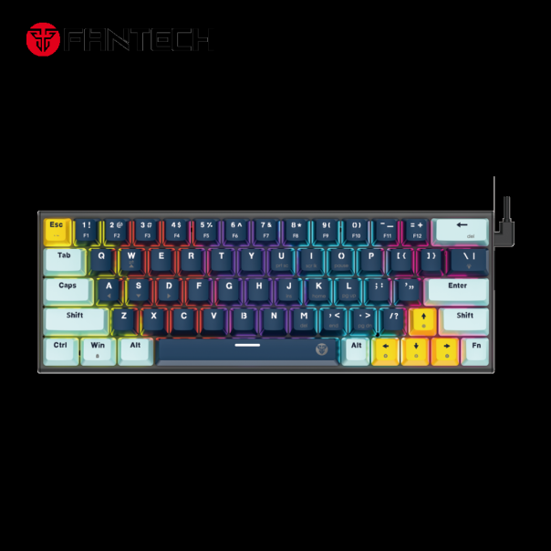 Tastatura mehanička Gaming Fantech MK874V2 RGB Atom 63 Mizu Navy (taro switch)