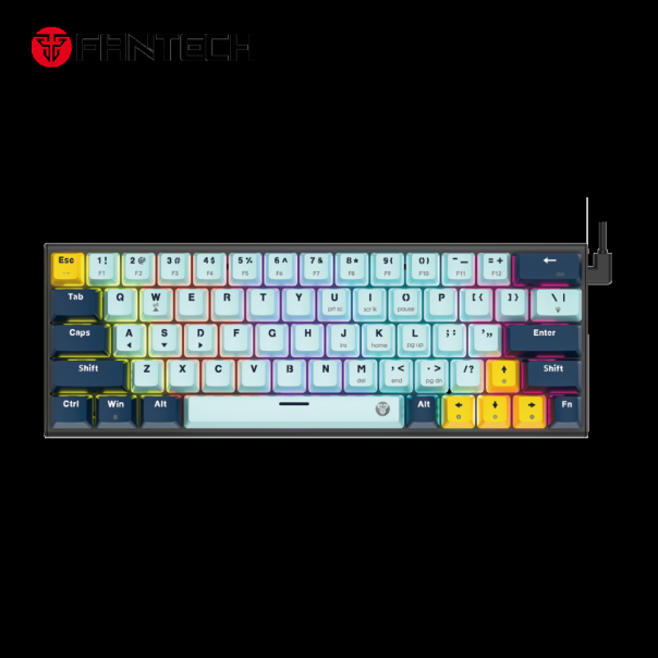 Tastatura mehanička Gaming Fantech MK874V2 RGB Atom 63 Mizu SkyBlue (taro switch)