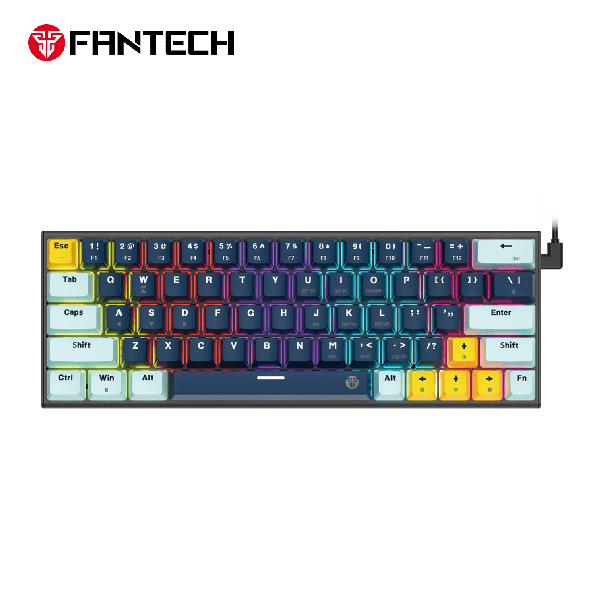 FANTECH Gejmerska mehanicka tastatura MK874V2 Atom63 Mizu Navy rosie switch