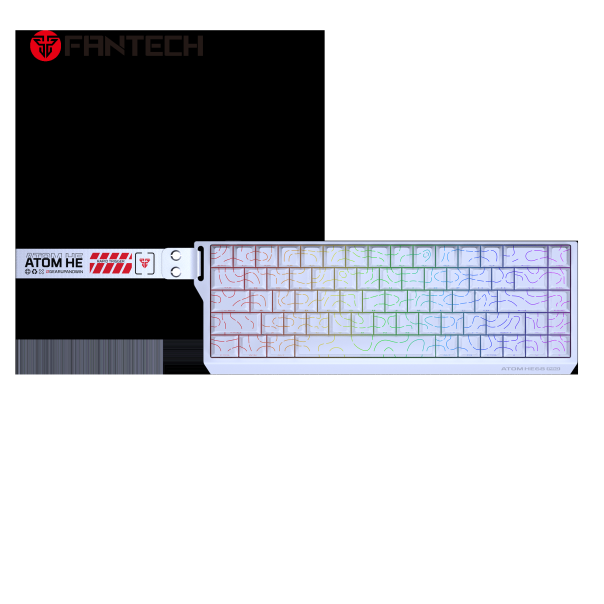 FANTECH Gejmerska mehanicka tastatura MK922 Atom HE68 Pro Topo magnetic emerald switch Wireless