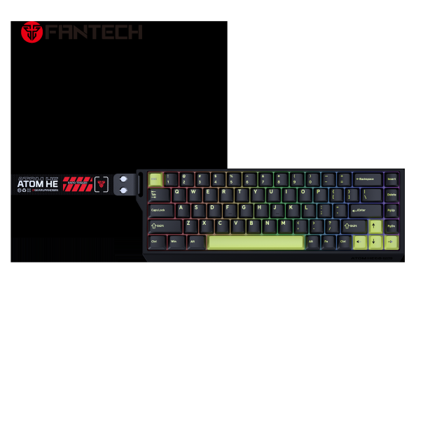 FANTECH Gejmerska mehanicka tastatura MK922 Atom HE68 Pro Mori magnetic emerald switch Wireless