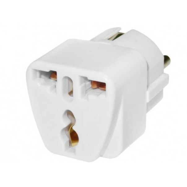Adapter strujni US/UK na EURO priključak beli