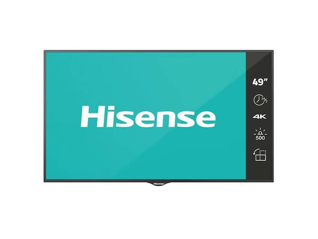 Monitor HISENSE 49 inca 49BM66AE 4K UHD 500 nita Digital Signage Display - 24/7 Operation