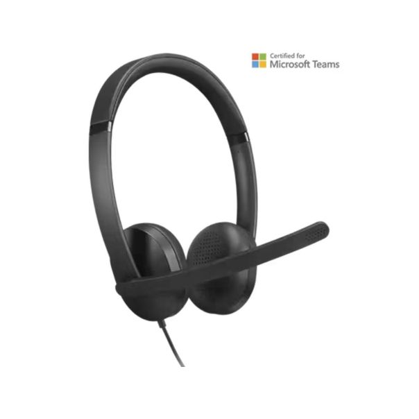 Slušalice LENOVO VoIP Headset 5000 žicne /USB-C+adapter USB-A/ Teams/crna