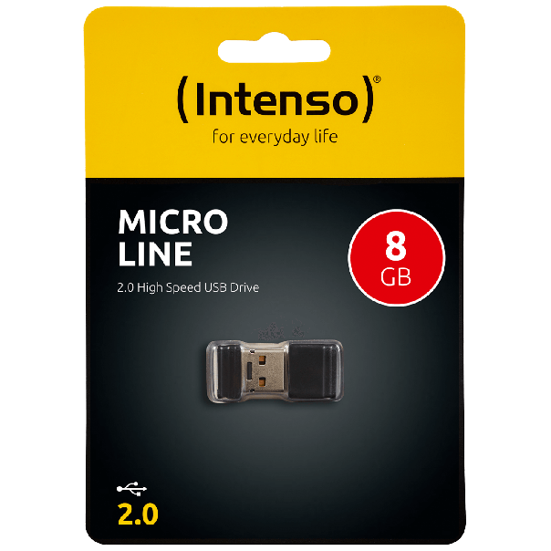(Intenso) USB Flash drive 8GB Hi-Speed USB 2.0, Micro Line - ML8