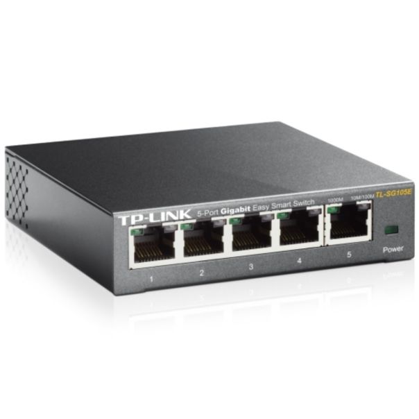 Switch TP-LINK TL-SG105E Gigabit/5x RJ45/10/100/1000Mbps/eSmart/Desktop metalno kuciste