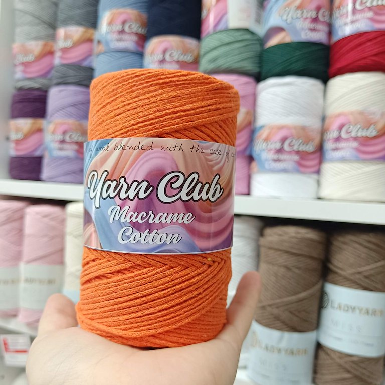MAKRAME konac Yarn club narandžast