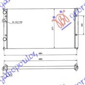 HLADNJAK MOTORA ZA SVE MODELE BENZIN/DIZEL (+AC) (630x380) (NRF)