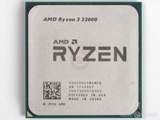 Quad AMD Ryzen 2200G VEGA 8 +kuler Garancija