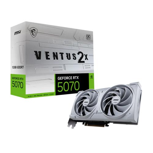 MSI GeForce RTX™ 5070 12G VENTUS 2X OC WHITE - G5070‑12V2CW