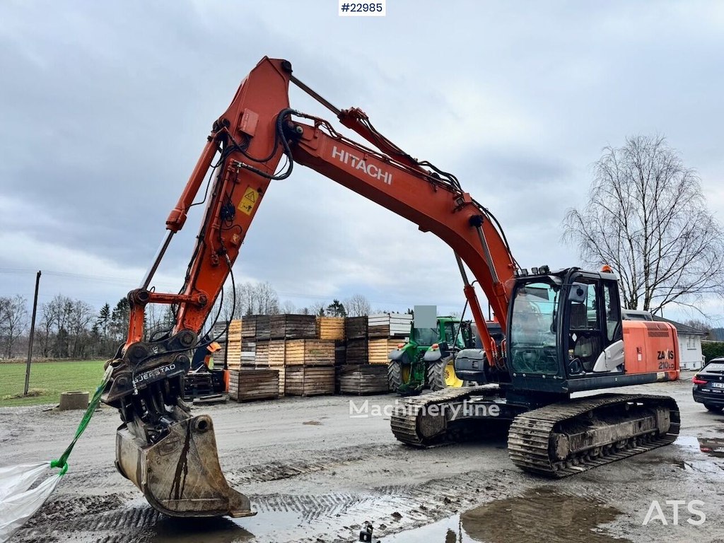 Hitachi ZX210LC-5B Beltegraver m/ Tiltskuffe - Nye belter og sprockethju bager guseničar