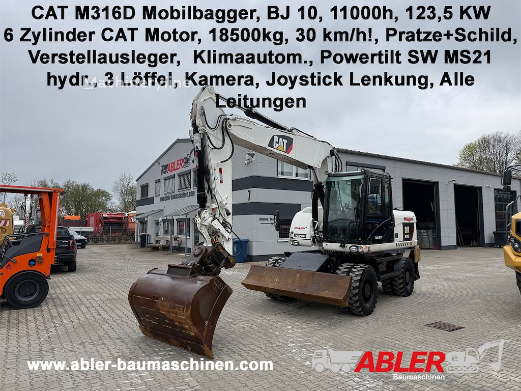 Caterpillar M316D bager točkaš