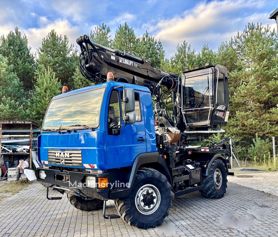 MAN 4x4 LE 10.180 KM do elektryki wiertnica Sprowadzony autodizalica