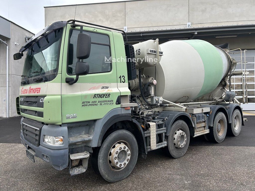 Liebherr na šasiji DAF CF 85.460 8X4, Liebherr 9m³ Trommel kamion s mešalicom za beton