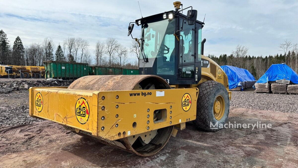 Prodaje se Caterpillar CS78B valsetog med Trimble Earthworks 3D Maskinstyring kompaktor s jednim valjkom na aukciji