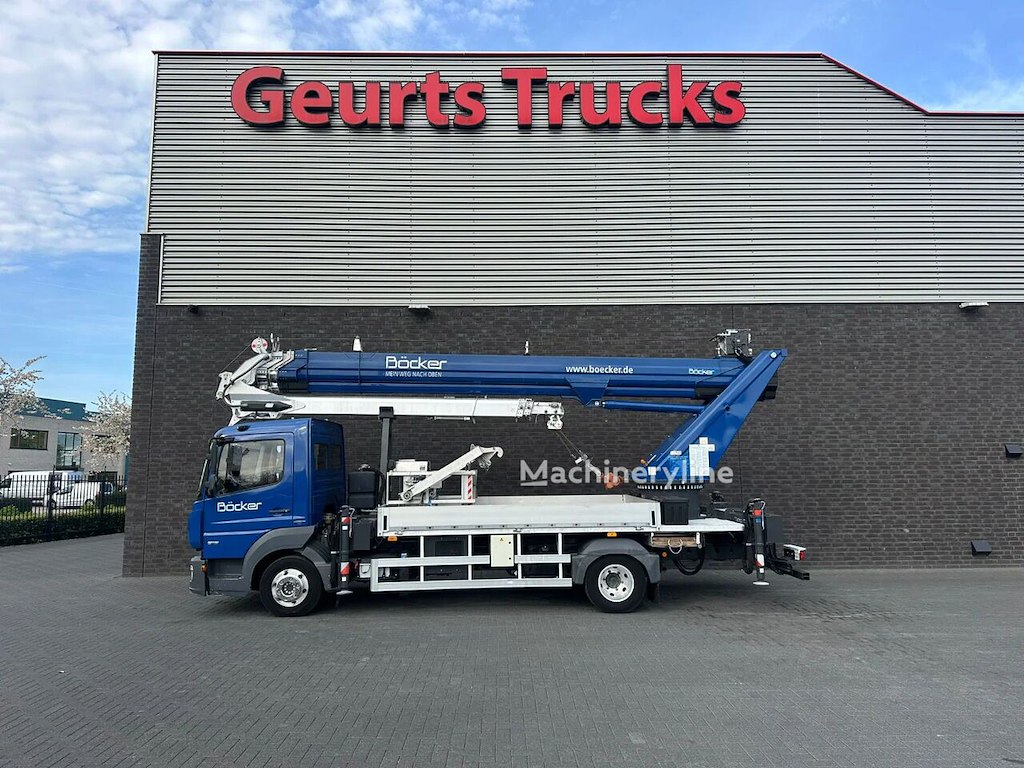 Mercedes-Benz Atego 816 4X2 BB BOCKER AK37/4000 + JIB MONTAGEKRAN/DACHDECKERKR auto dizalica s korpom