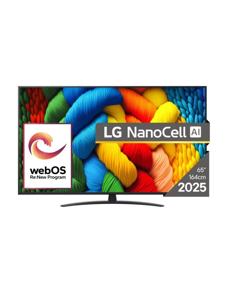 LG 65NANO81A3A NanoCell 65" 4K Ultra HD smart webOS 25 crna