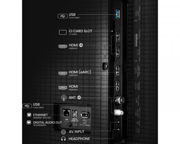 HISENSE 75 inča 75E8Q Mini-LED 4K UHD Smart TV