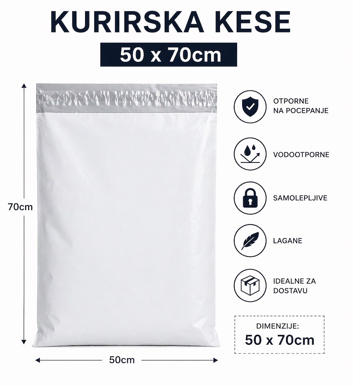 Kurirska kesa 50x70cm 100komada