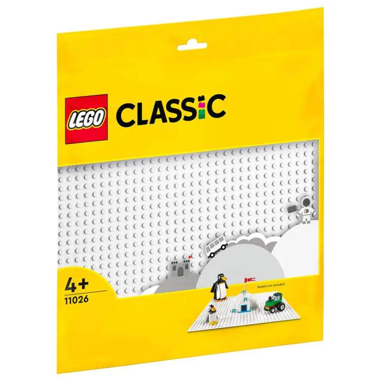 LEGO CLASSIC Bela podložna pločica
