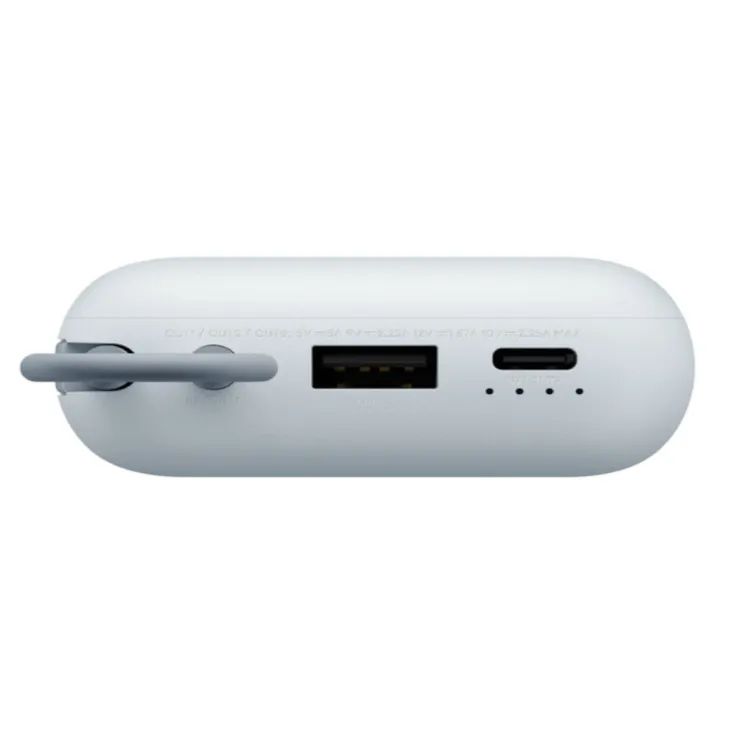 Prenosivi Punjac XIAOMI Power Bank 10000mAh/USB Tip-C/integrisan kabl/plava