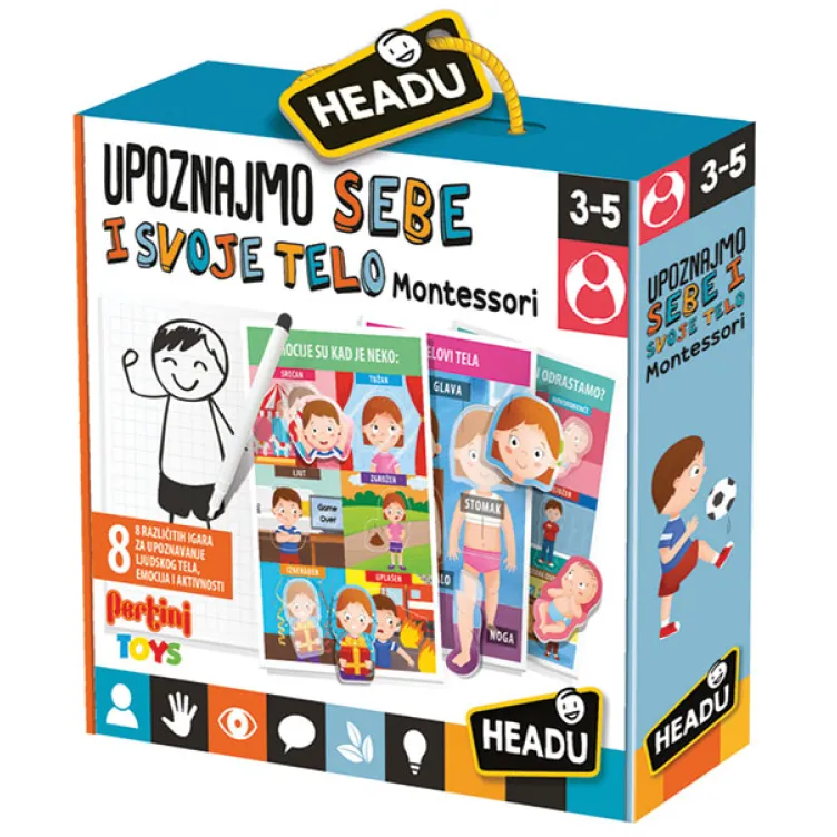 HEADU - Montesori igra Upoznajmo sebe i svoje telo