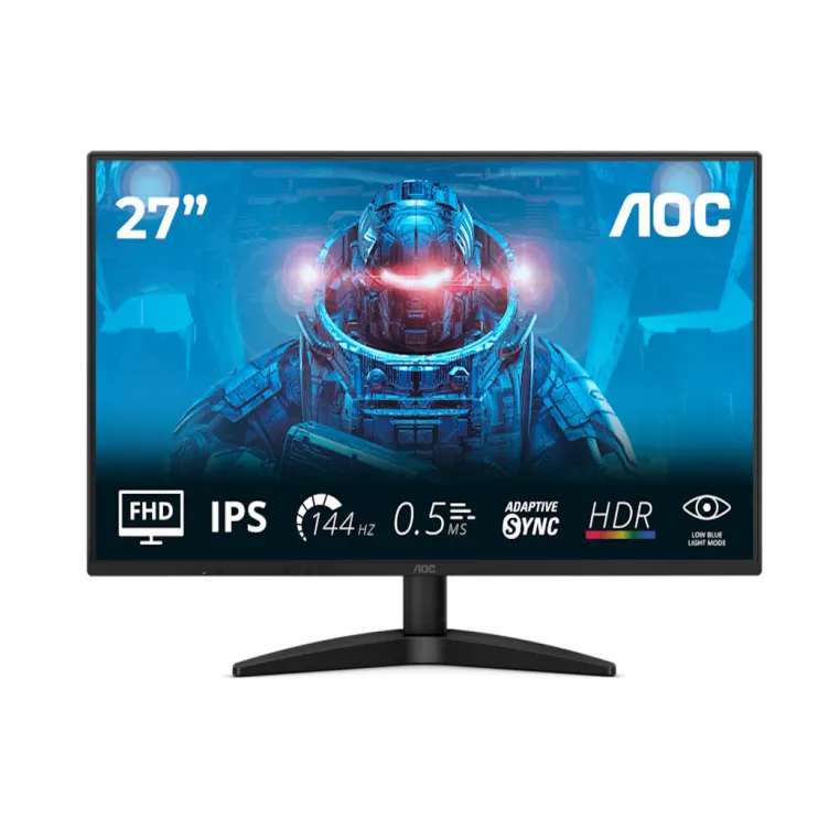 Monitor AOC 27B36X 27"/IPS/1920X1080/144Hz/0.5ms MPRT/HDMI,DP/Adaptive sync/VESA/crna