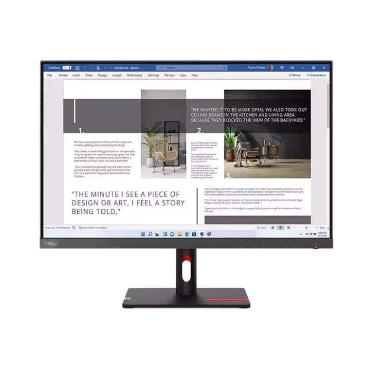 Monitor LENOVO ThinkVision S27i-30 27"/IPS/1920x1080/100Hz/4ms/2x HDMI,1x VGA /crna