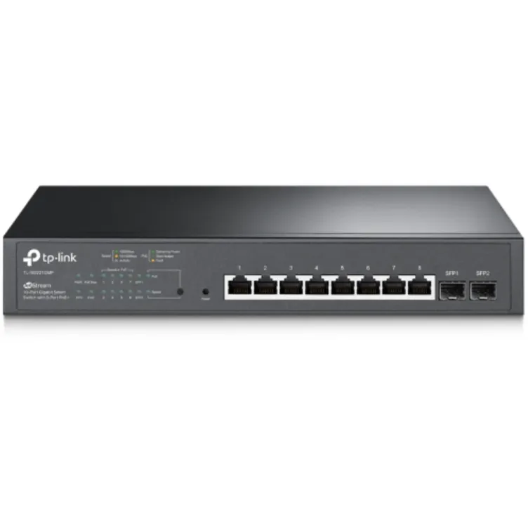 Switch TP-Link TL-SG2210MP gigabit/10xRJ45/8xPOE/2xSFP/Rackmount/metalno kucište