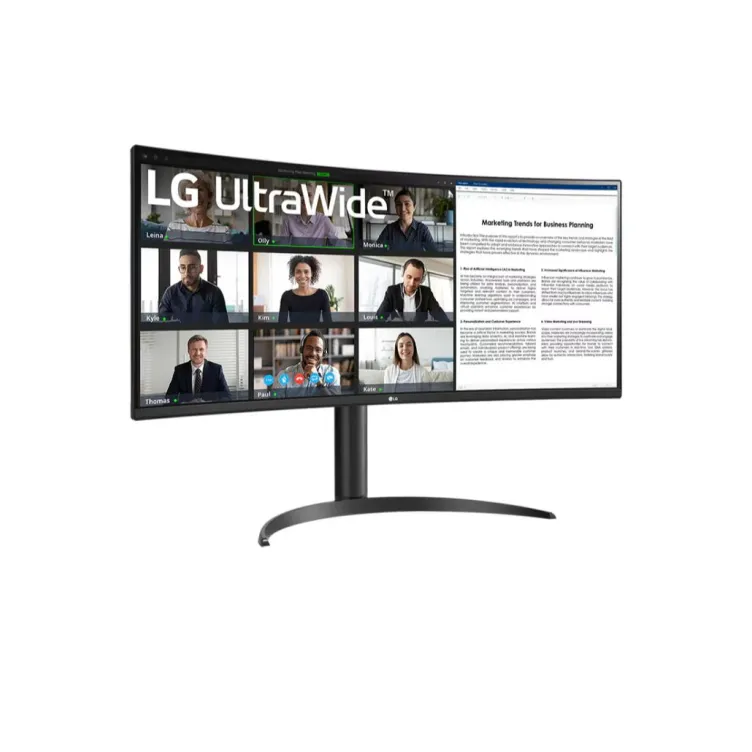 Monitor LG 34WR55QK-B 34"/VA,zakrivljen,21:9/3440x1440/100Hz/5ms GtG/HDMIx2,DP,USB/visina/VESA/crna