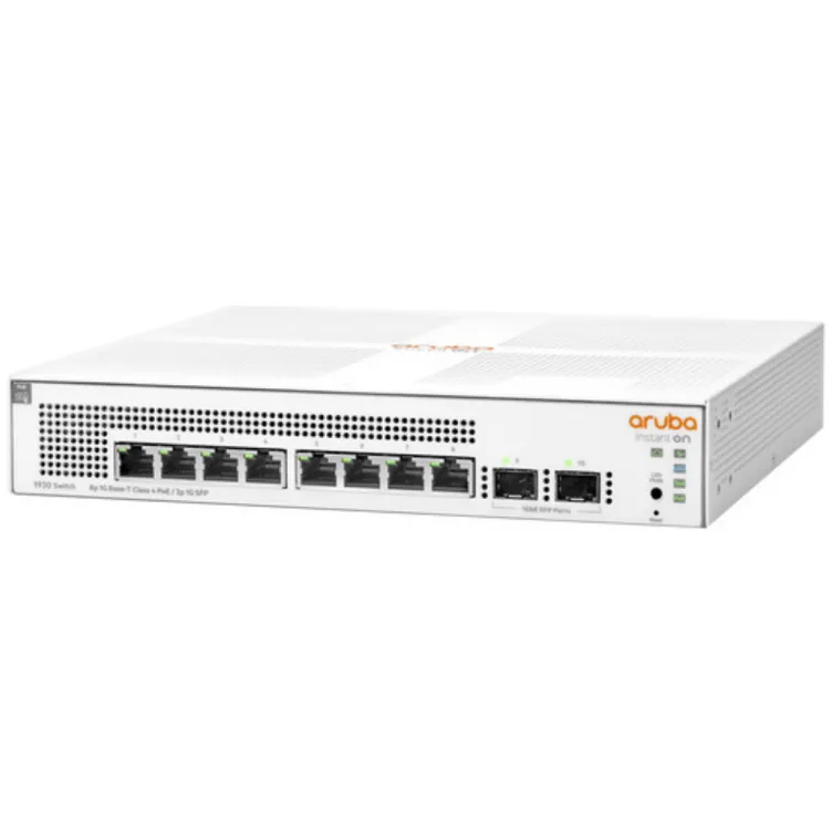 Switch Aruba Instant On 1930 8-port, PoE 124W, 2SFP, Smart-managed, layer 2+ Ethernet Gigabit Switch
