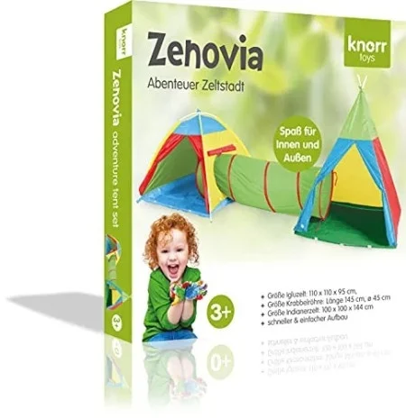 Knorrtoys šator, vigvam i tunel zenovia 3u1 ( 552007 )