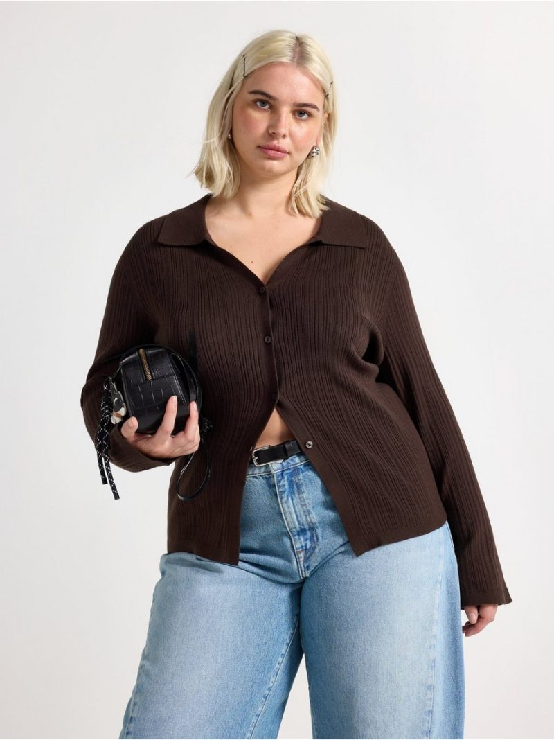 Kardigan – Ribbed cardigan