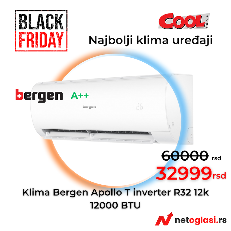 Klima Bergen Apollo T inverter R32 12k