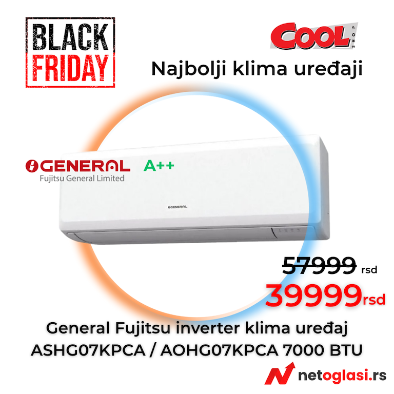 General Fujitsu inverter klima uredjaj ASHG07KPCA / AOHG07KPCA