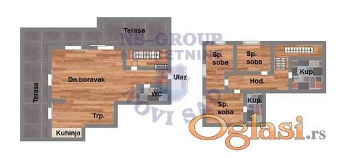 Odličan četvorosoban u izgradnji na Bulevaru Patrijarha Pavla