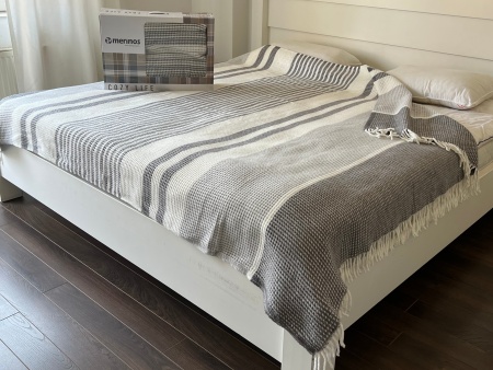 Ćebe Cozy Viktorija 180x220cm Dezen - Selay Gri - Akril/Pamuk ( VLK000381-selaygriviktorija )