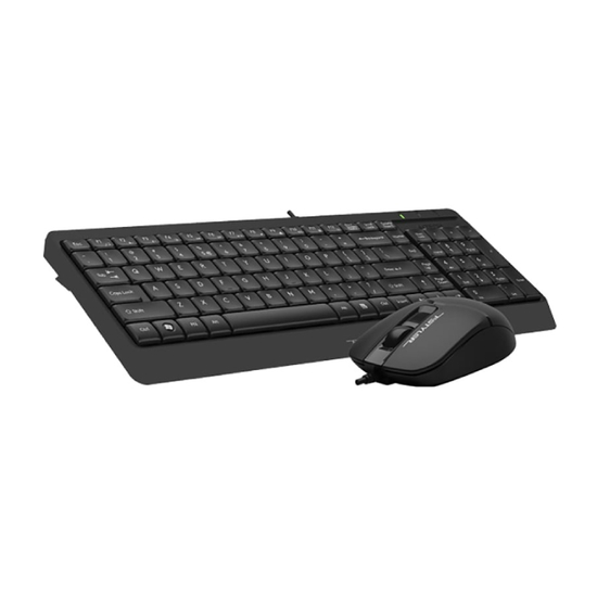 Tastatura + miš A4TECH A4-F1512, Žična, USB; Crna boja