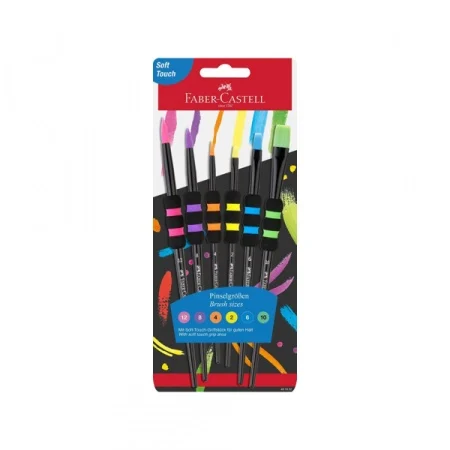Faber Castell Četkice soft grip set 1/6 black 481622 ( 5429 )