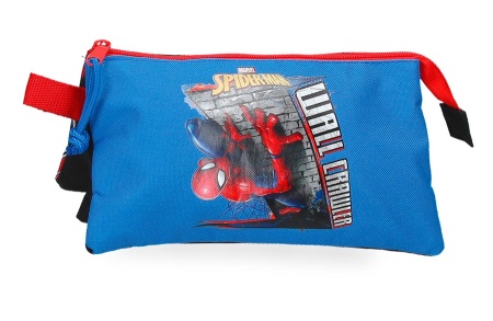 Spiderman wall crawler prazna pernica sa 3 pregrade - plava ( 42.743.11 )