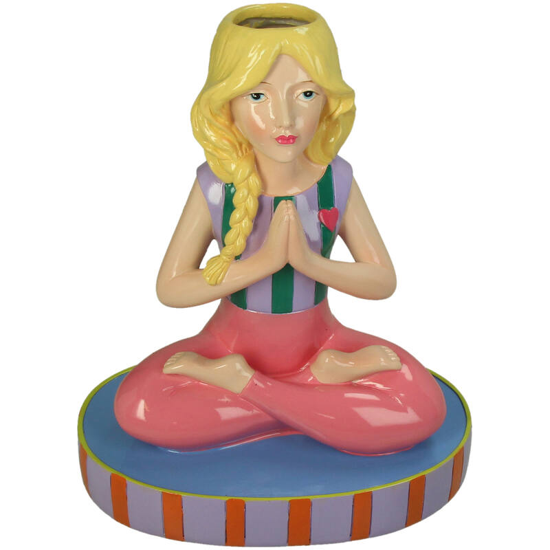 VAZA ZA CVEĆE/ DEKORATIVNA VAZA – Vase Yoga Lady Polyresin Multi 21.5x13x25cm