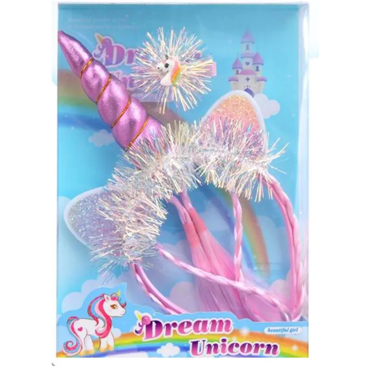 Rajf za kosu Unicorn pink