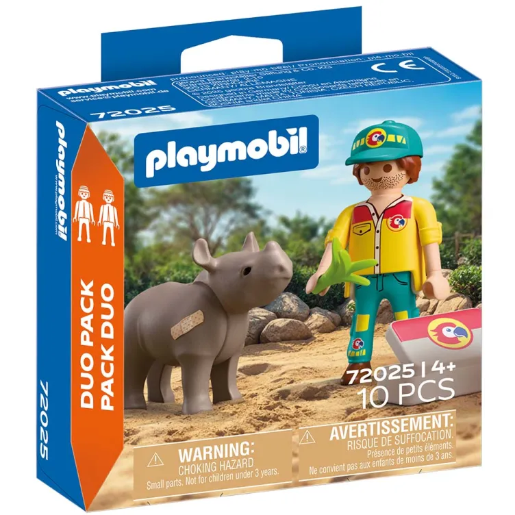 Playmobil Duo pack Rendžer i nosorog