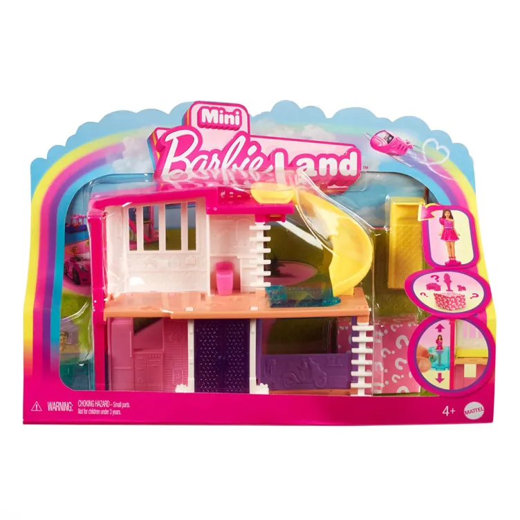 Barbieland mini kuća sa žutim toboganom