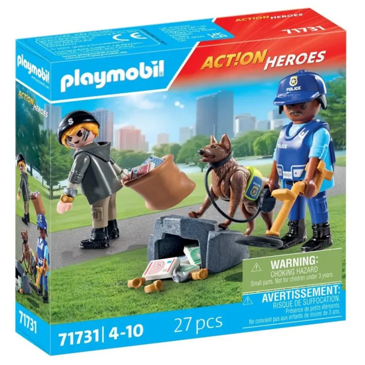 Playmobil Policijska potraga sa psom tragačem