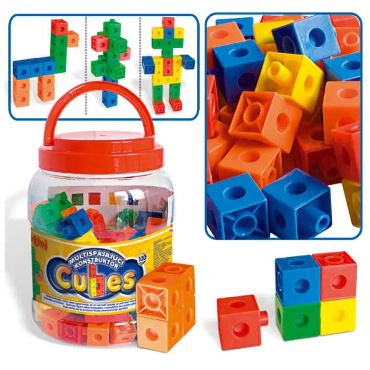 Pertini Konstruktor multispajajući cubes u tegli